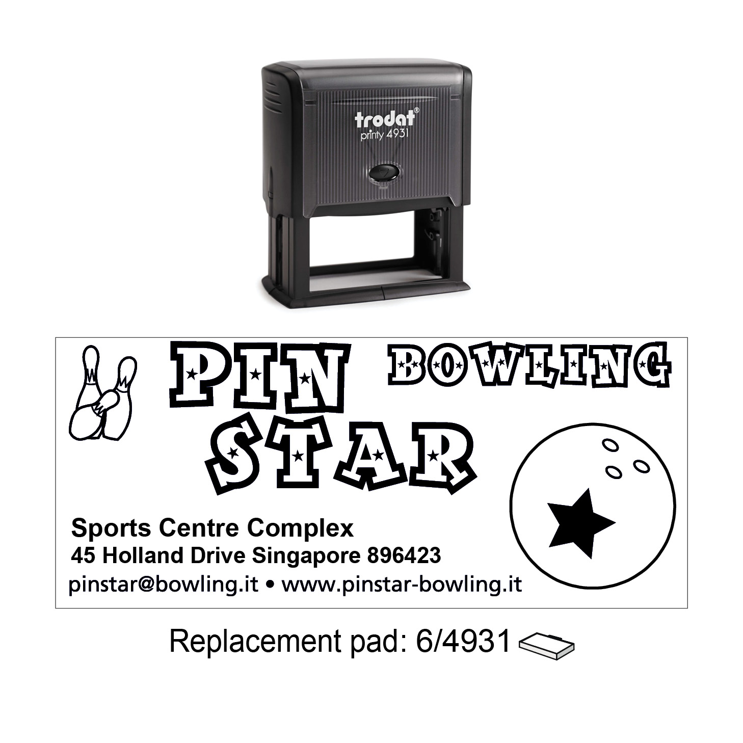 Trodat 4931 Self Inking Stamps|Rubberstamps Online Singapore